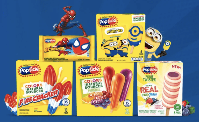 Popsicle Ice Pops Orange Cherry Grape