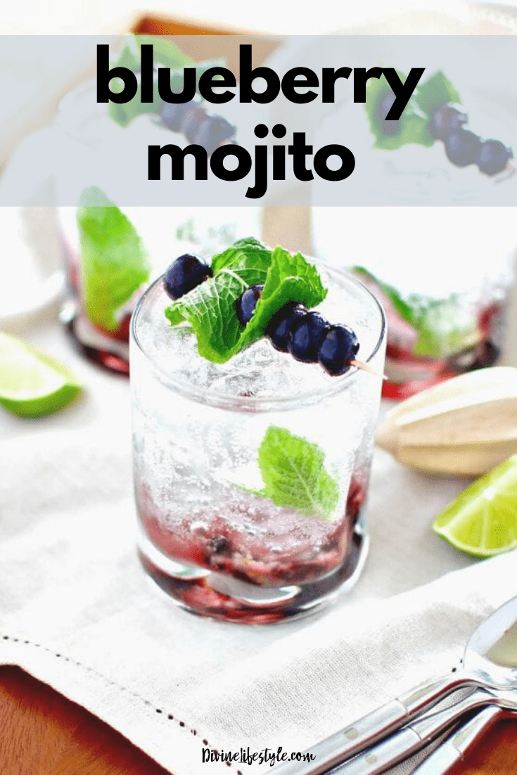 Fresh Blueberry Mojito Recipe Cocktail Divine Lifestyle