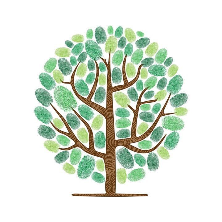 Handprint Tree Template Craft For Kids