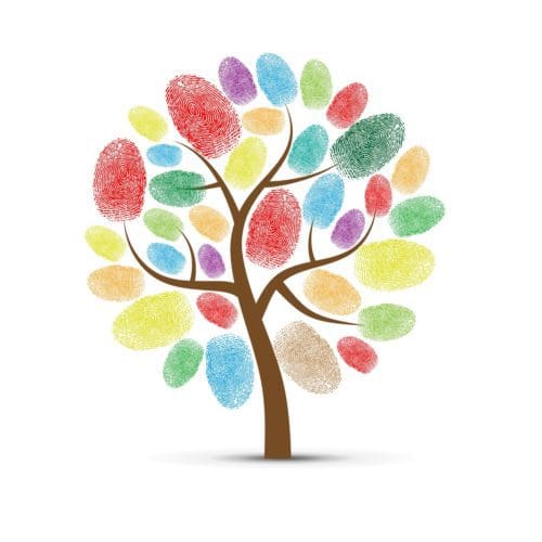 Handprint Tree Template Craft for Kids