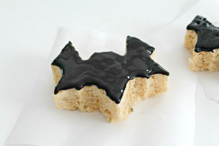 Bat Rice Krispies Treats Recipe Halloween Class Party