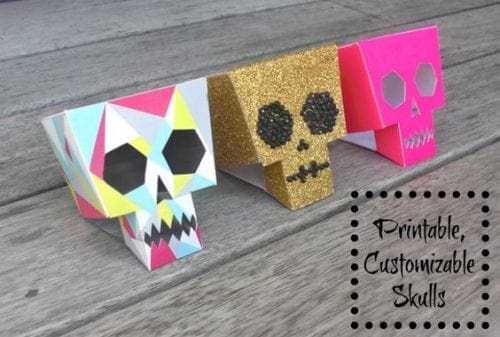 Printable Customizable Skulls for Halloween Craft Skull Divine Lifestyle