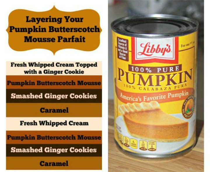 Pumpkin Butterscotch Pudding Parfait Thanksgiving Dessert