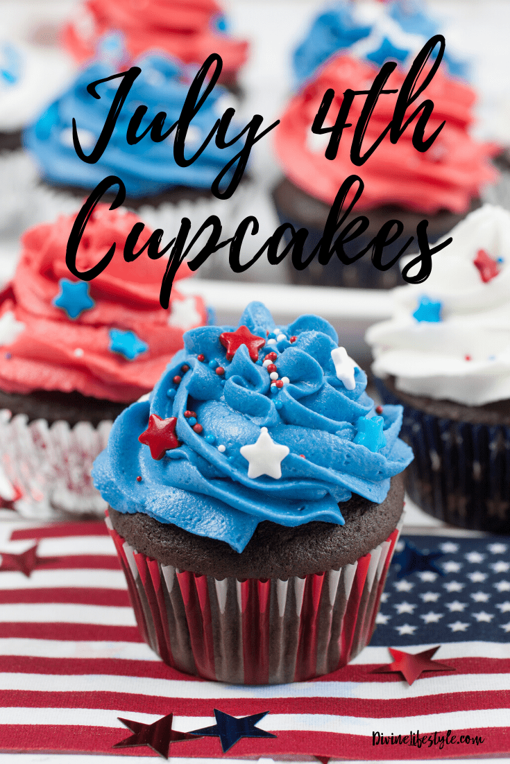 July 4th Cupcakes Recipe Patriotic Treats Divine Lifestyle