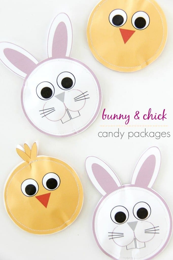 Easter Craft: Bunny and Chick Candy Packages - Divine Lifestyle