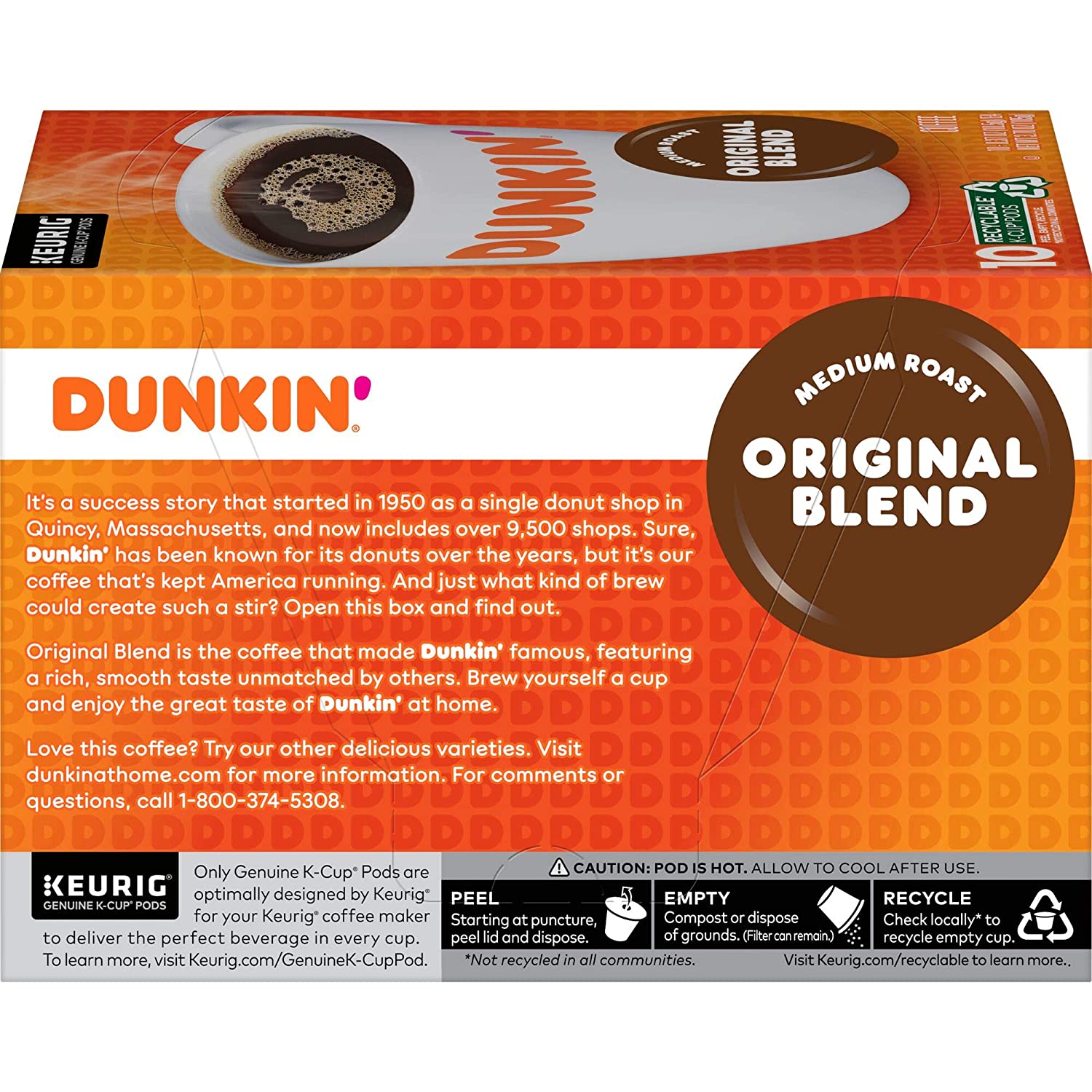 Dunkin Donuts Kcups Keurig Coffee Pods Dunkin' Donuts