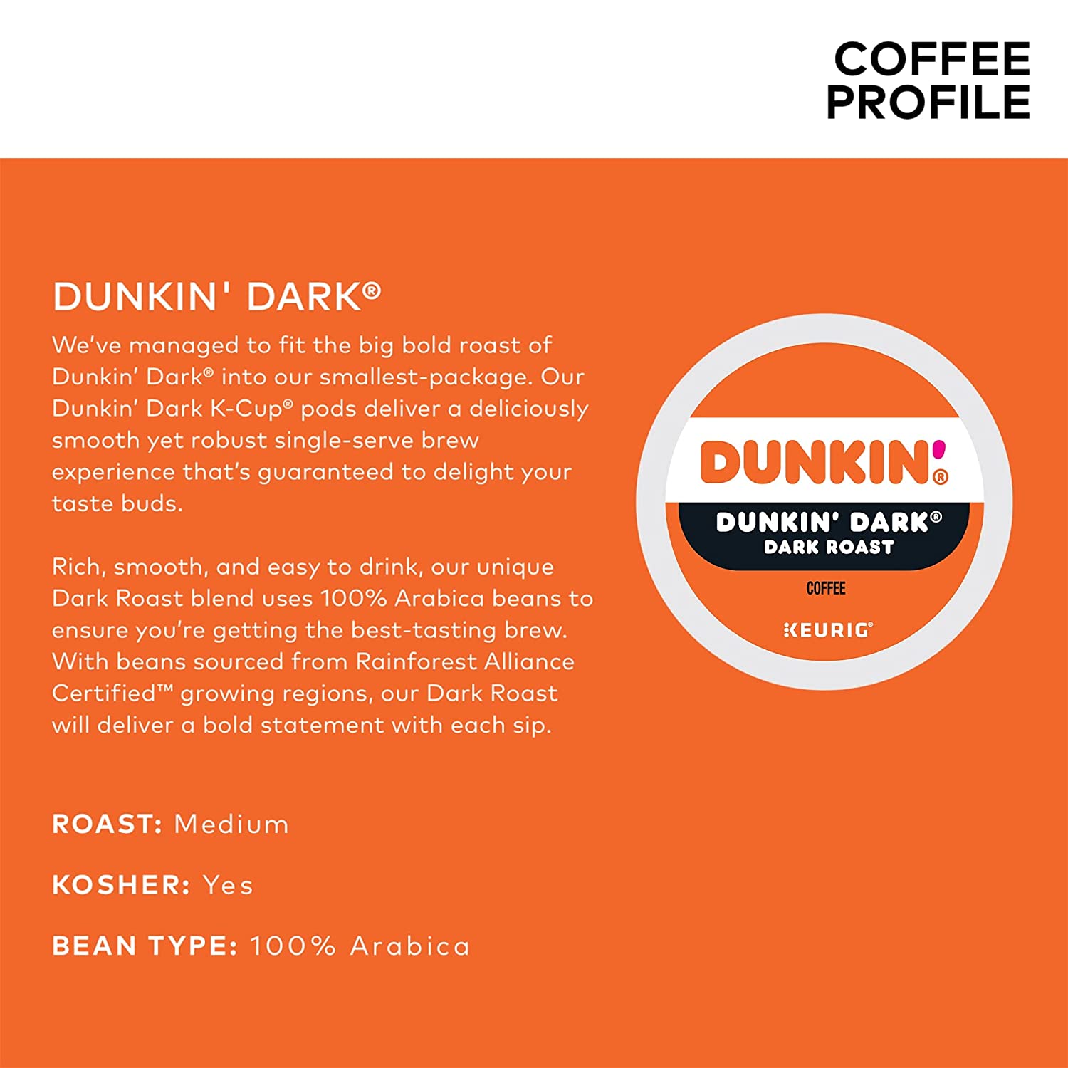 Dunkin Donuts Kcups Keurig Coffee Pods Dunkin' Donuts