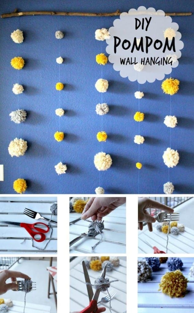 DIY Pom Pom Wall