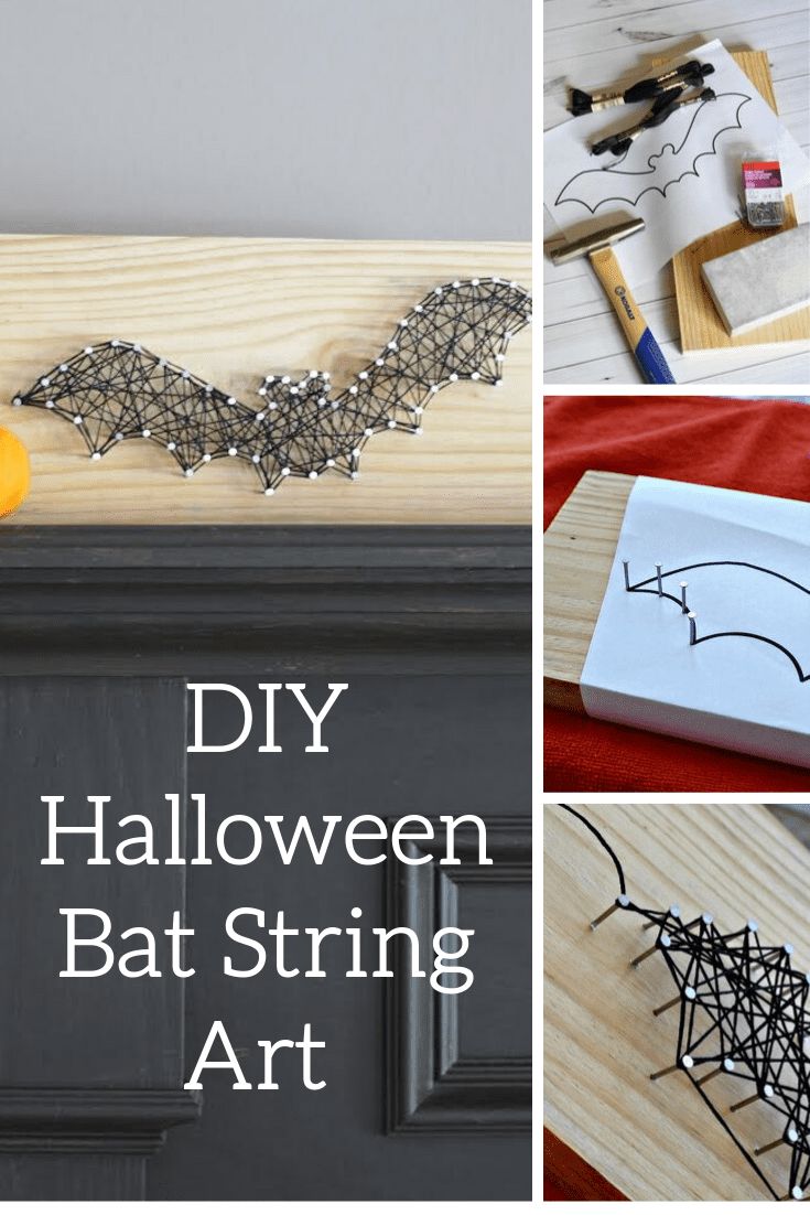 DIY Halloween Bat String Art Craft Tutorial Divine Lifestyle
