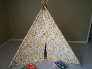 DIY Teepee Tents Tutorial How to Make a Child's Teepee Tent