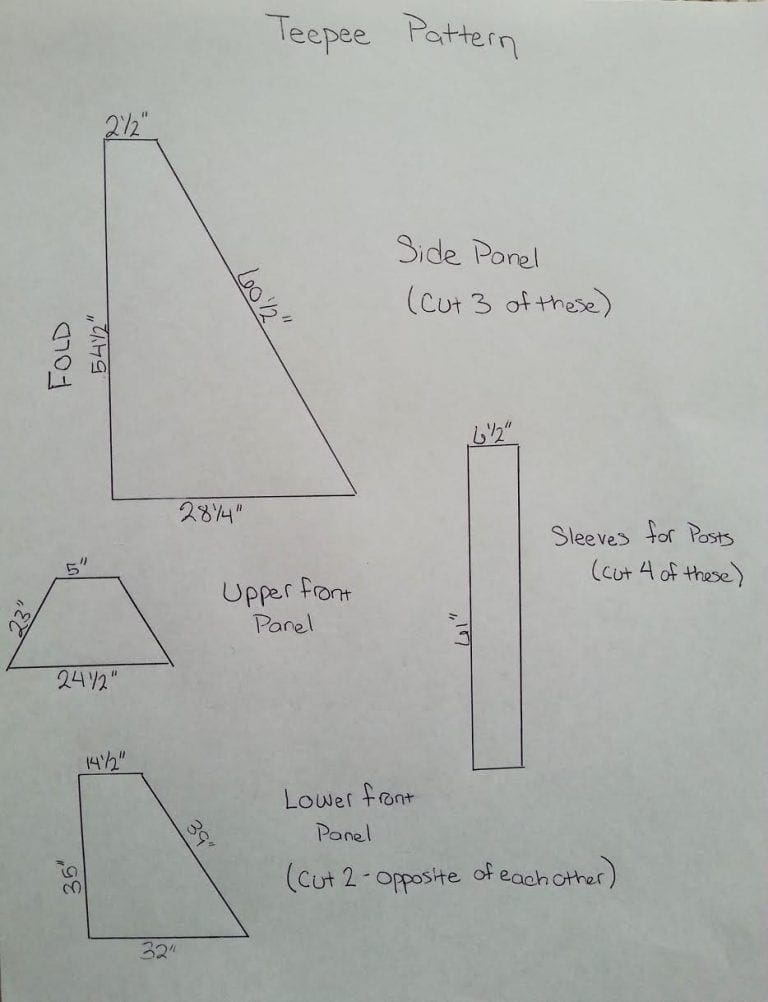 DIY Teepee Tents Tutorial How to Make a Child's Teepee Tent