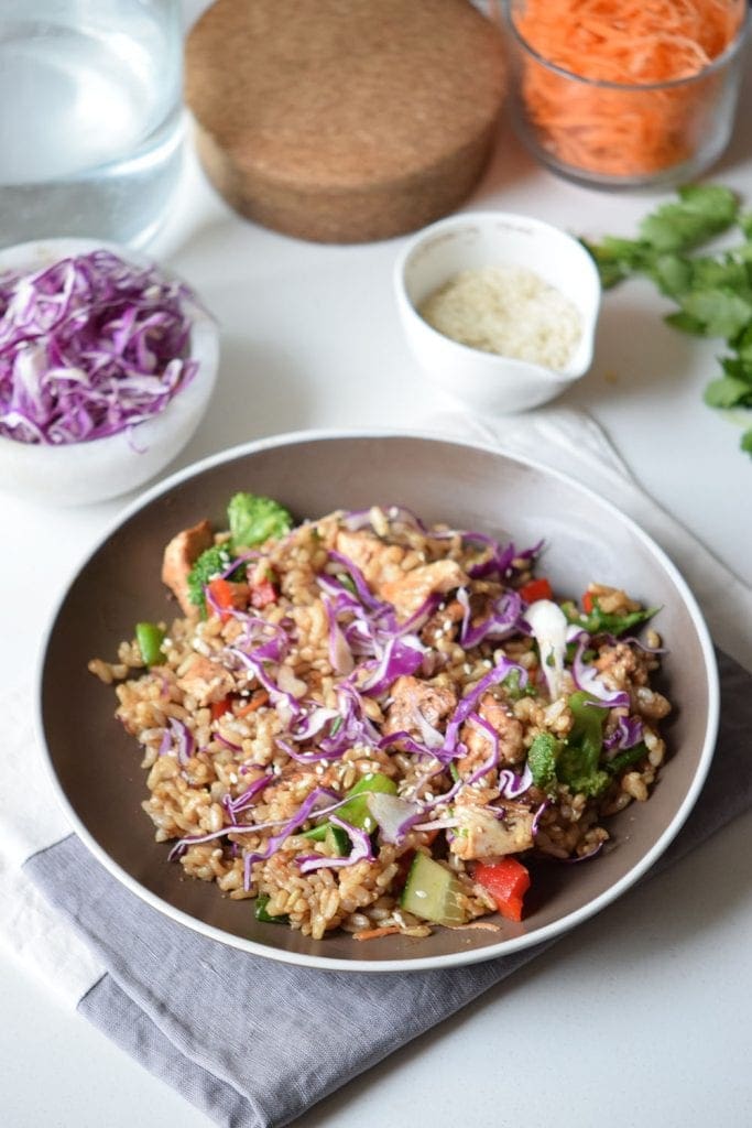 Rainbow Chicken Fried Rice Recipe Divine Lifestyle