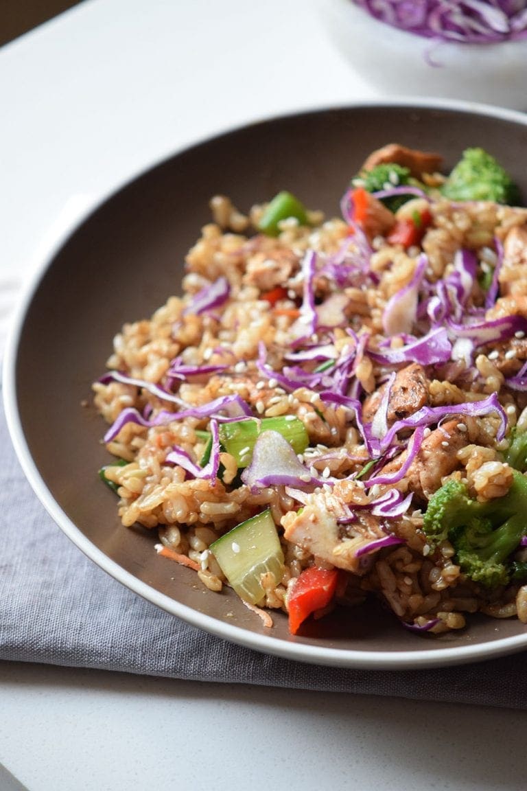 Rainbow Chicken Fried Rice Recipe Divine Lifestyle