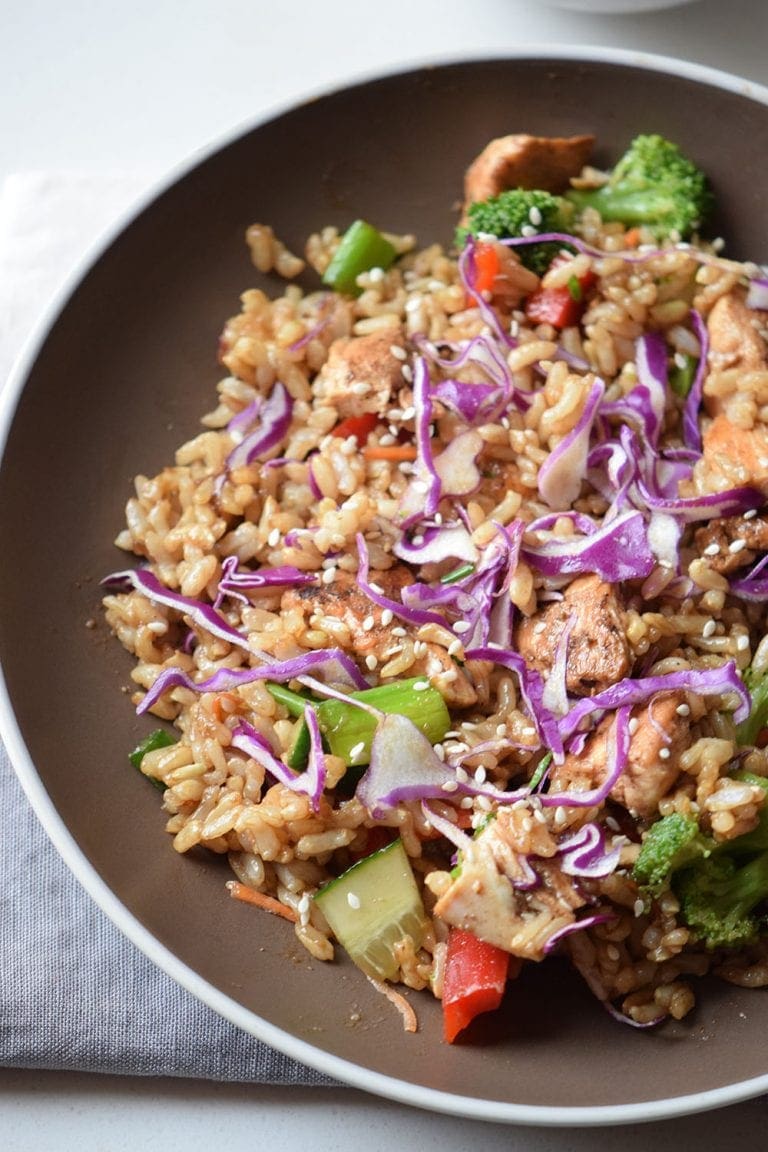 Rainbow Chicken Fried Rice Recipe Divine Lifestyle