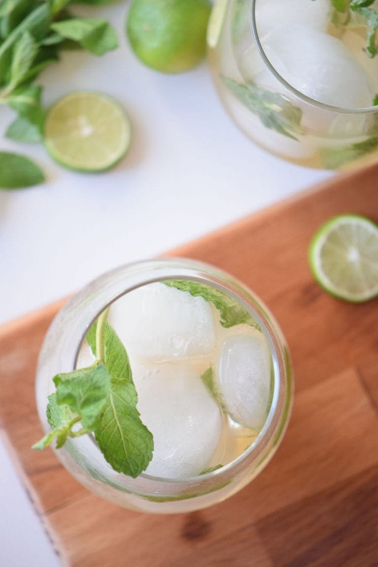 Easy Lime Mint Spritzer Recipe Virgin Mojito Mocktail