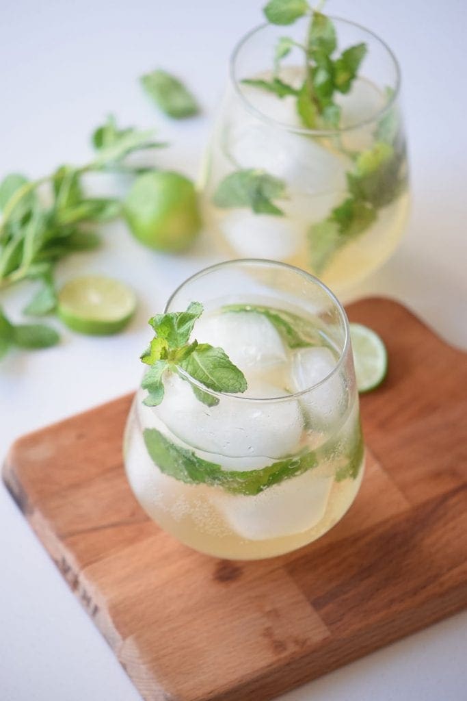 Easy Lime Mint Spritzer Recipe Virgin Mojito Mocktail