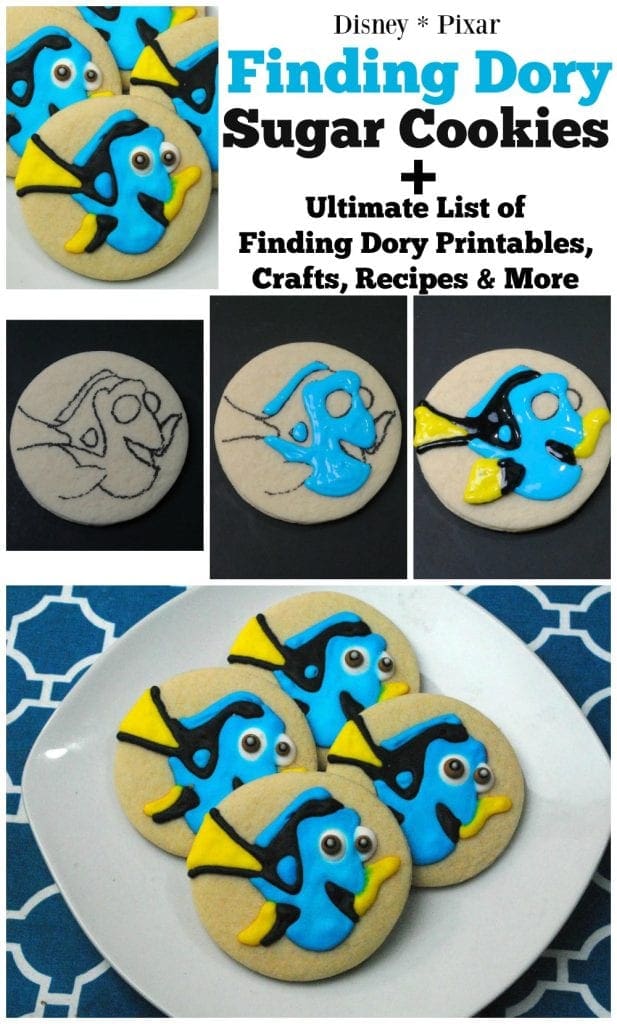 Finding Nemo Sugar Cookies Recipe Dory Cookies