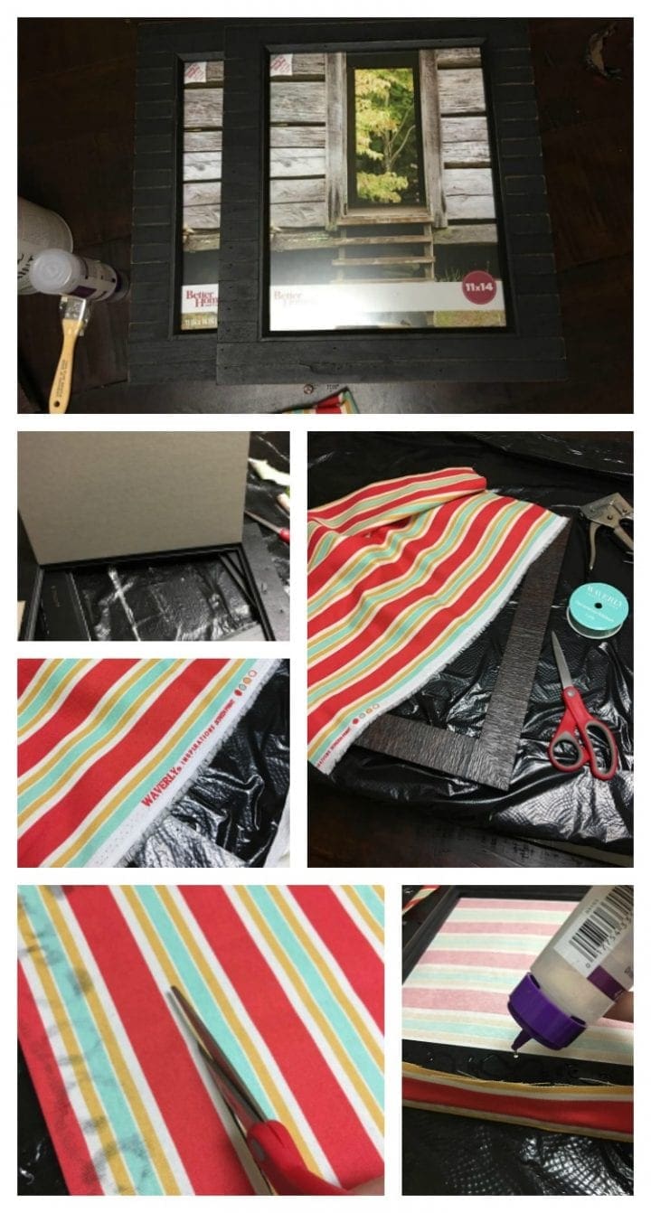 DIY No Sew Decorative Fabric Frames Divine Lifestyle