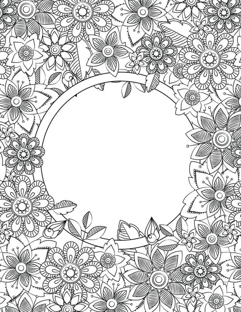Back to School Binder Cover Adult Coloring Pages