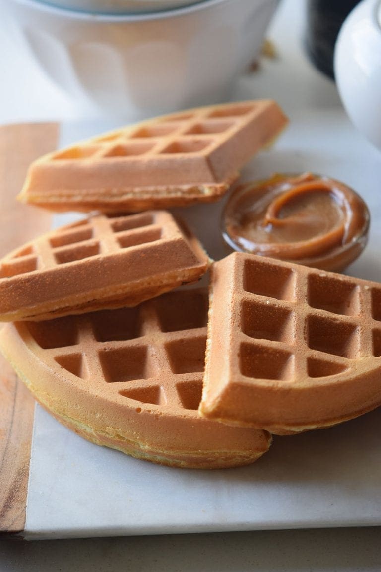 Dulce de Leche Waffles Breakfast Recipe Divine Lifestyle