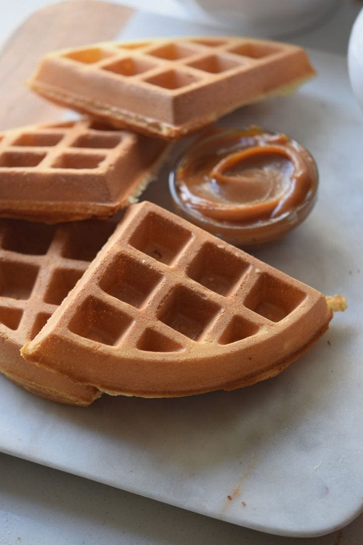 Dulce de Leche Waffles Breakfast Recipe Divine Lifestyle