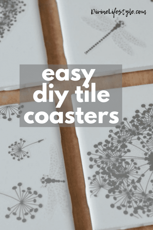 DIY Tile Coasters Gift Girls Night in Craft Divine Lifestyle