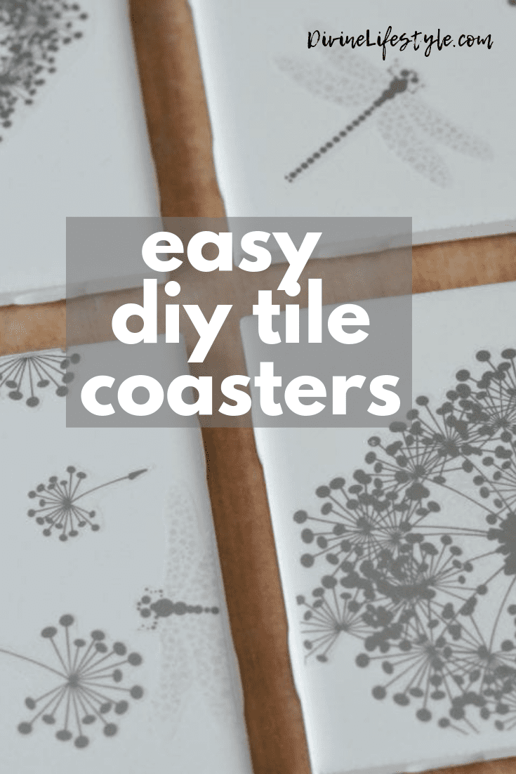 DIY Tile Coasters Gift Girls Night in Craft Divine Lifestyle