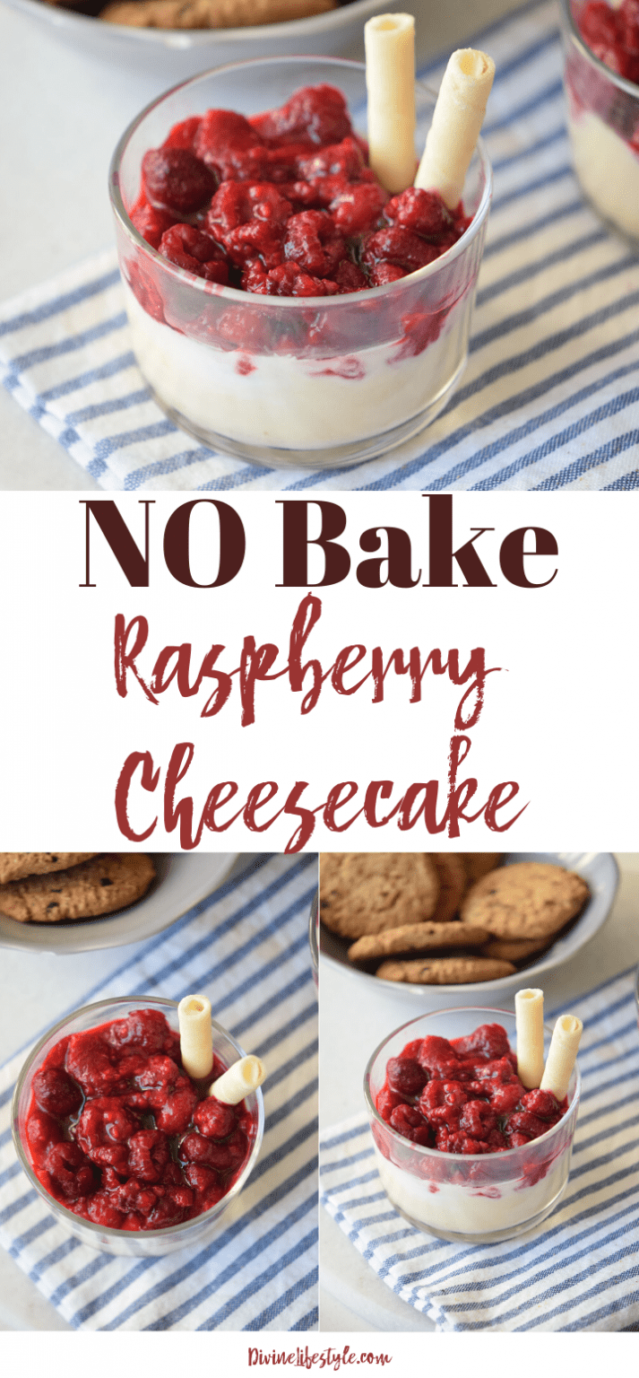 No Bake Raspberry Cheesecake Mini Dessert Divine Lifestyle