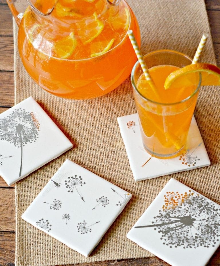 DIY Tile Coasters Gift Girls Night in Craft Divine Lifestyle