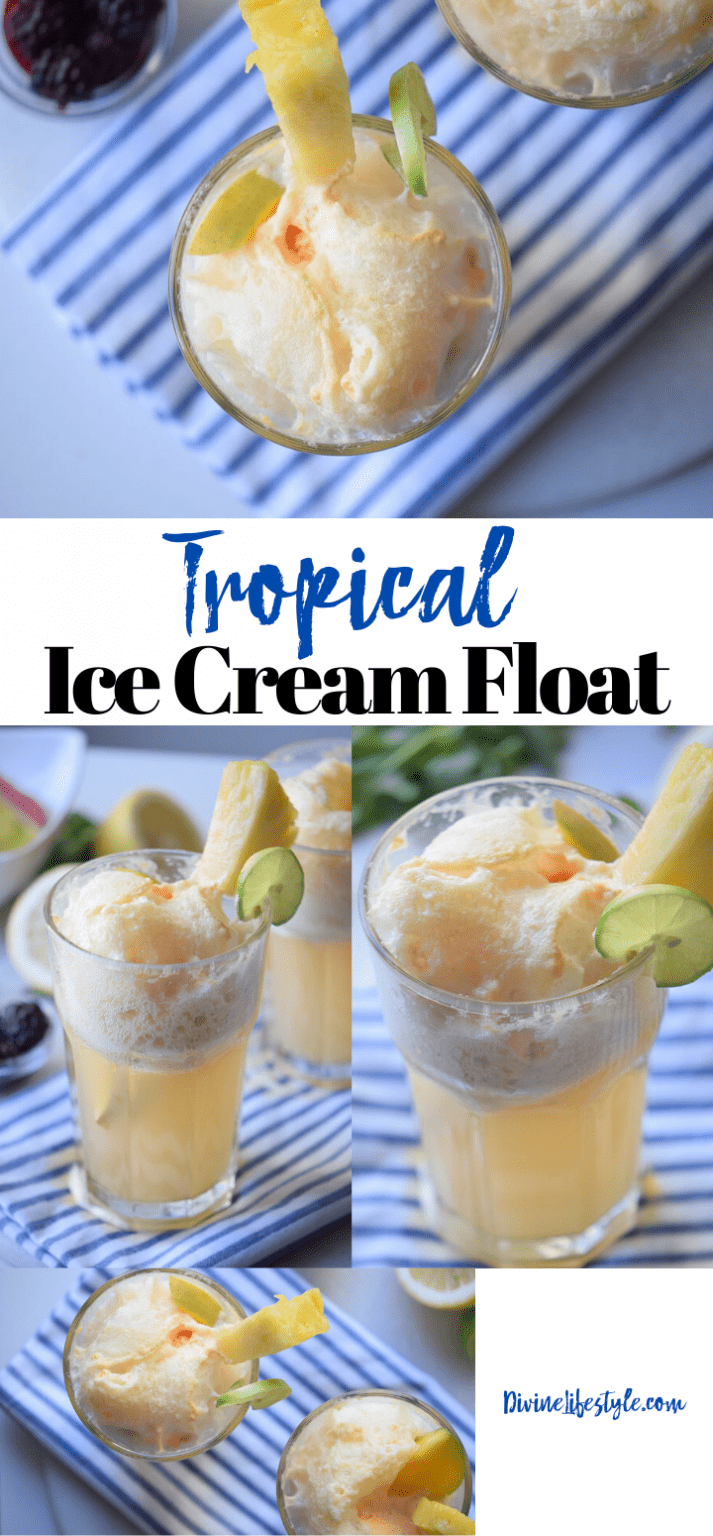 Tropical Ice Cream Float Dessert Drink Divine Lifestyle