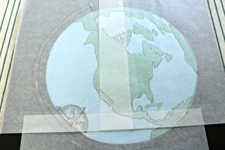 DIY Canvas Globe Painting Artist Craft Divine Lifestyle