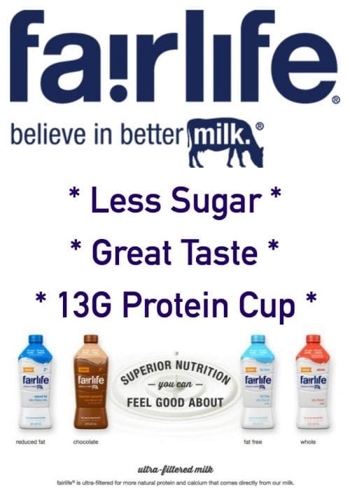 fairlife Milk ~ Great Taste, Less Sugar, 13g Protein per cup
