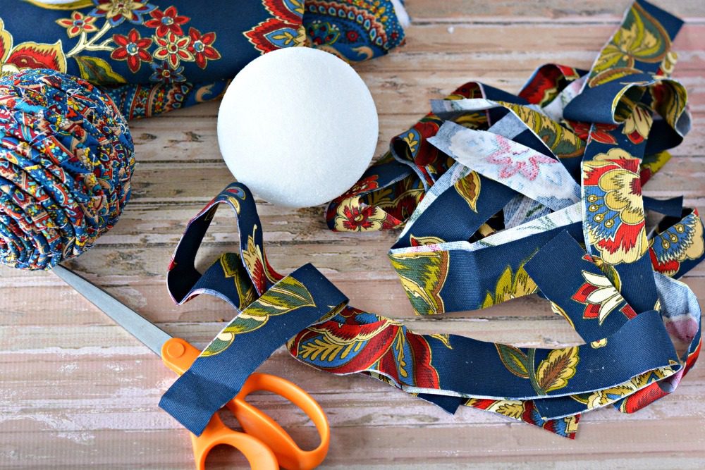 DIY Twisted Scrap Fabric Decor Balls Craft Divine Lifestyle