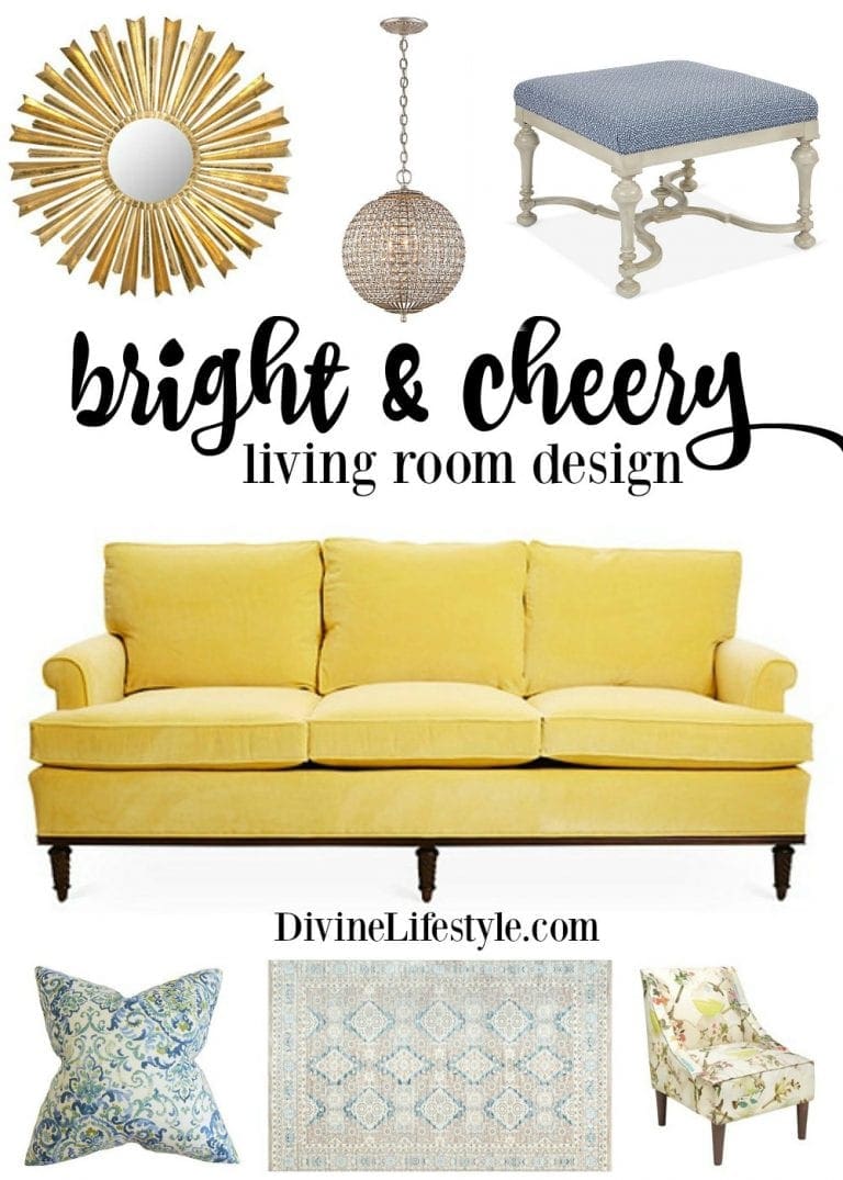 A Bright and Cheery Living Room Design Decor Divine Lifestyle
