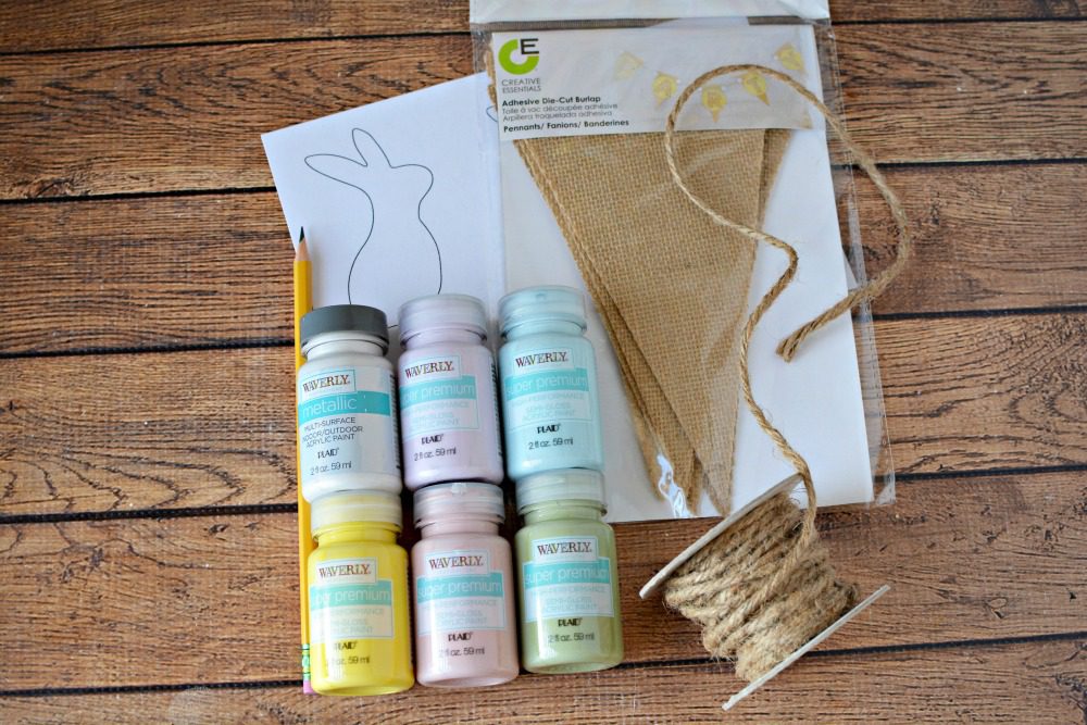 DIY Burlap Easter Bunny Bunting Craft Divine Lifestyle