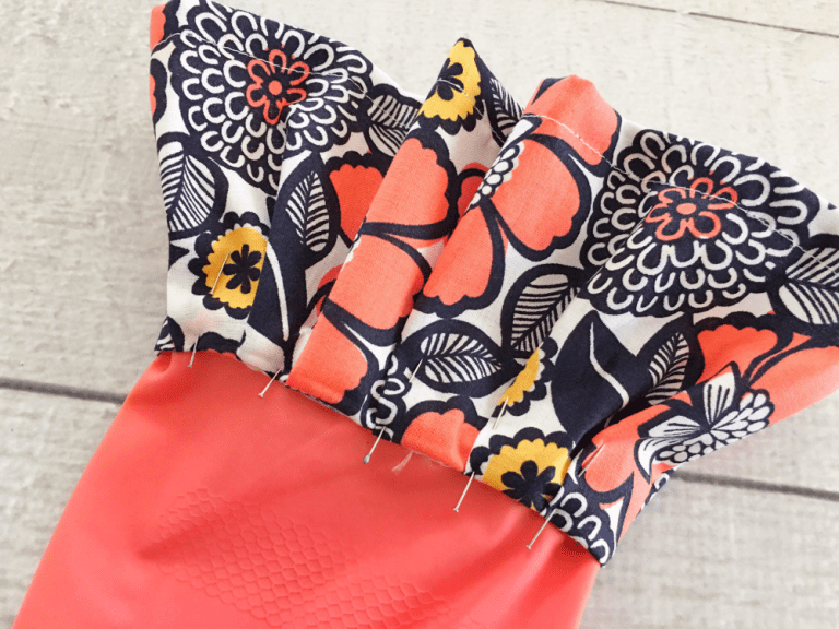 DIY Ruffled Rubber Gloves Spring Cleaning Craft Divine Lifestyle