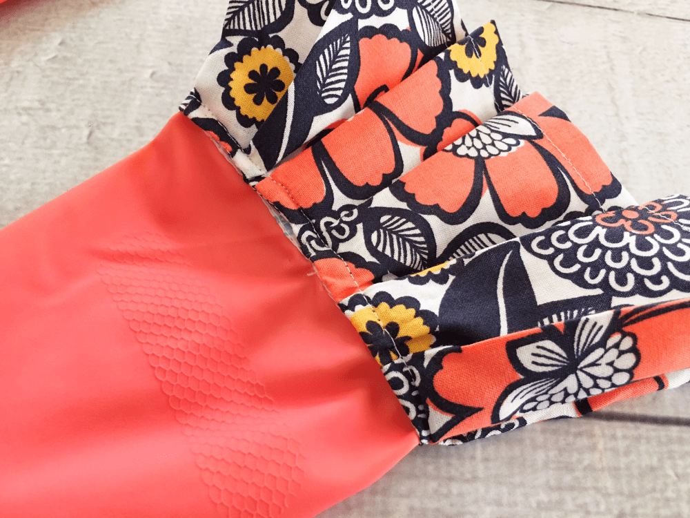 DIY Ruffled Rubber Gloves Spring Cleaning Craft Divine Lifestyle