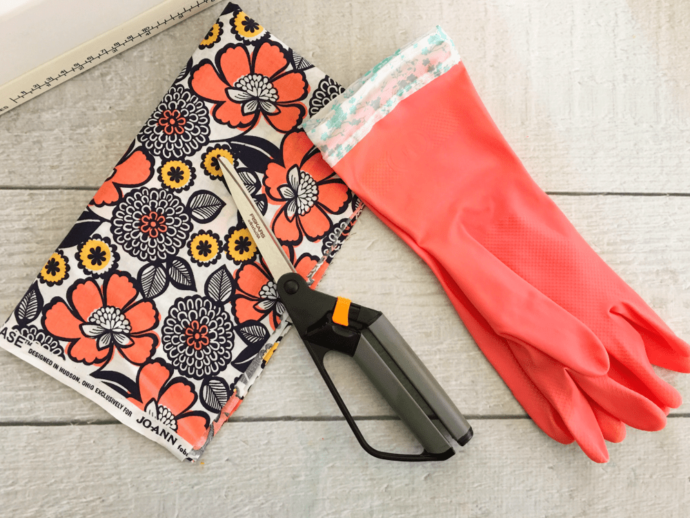 DIY Ruffled Rubber Gloves Spring Cleaning Craft Divine Lifestyle