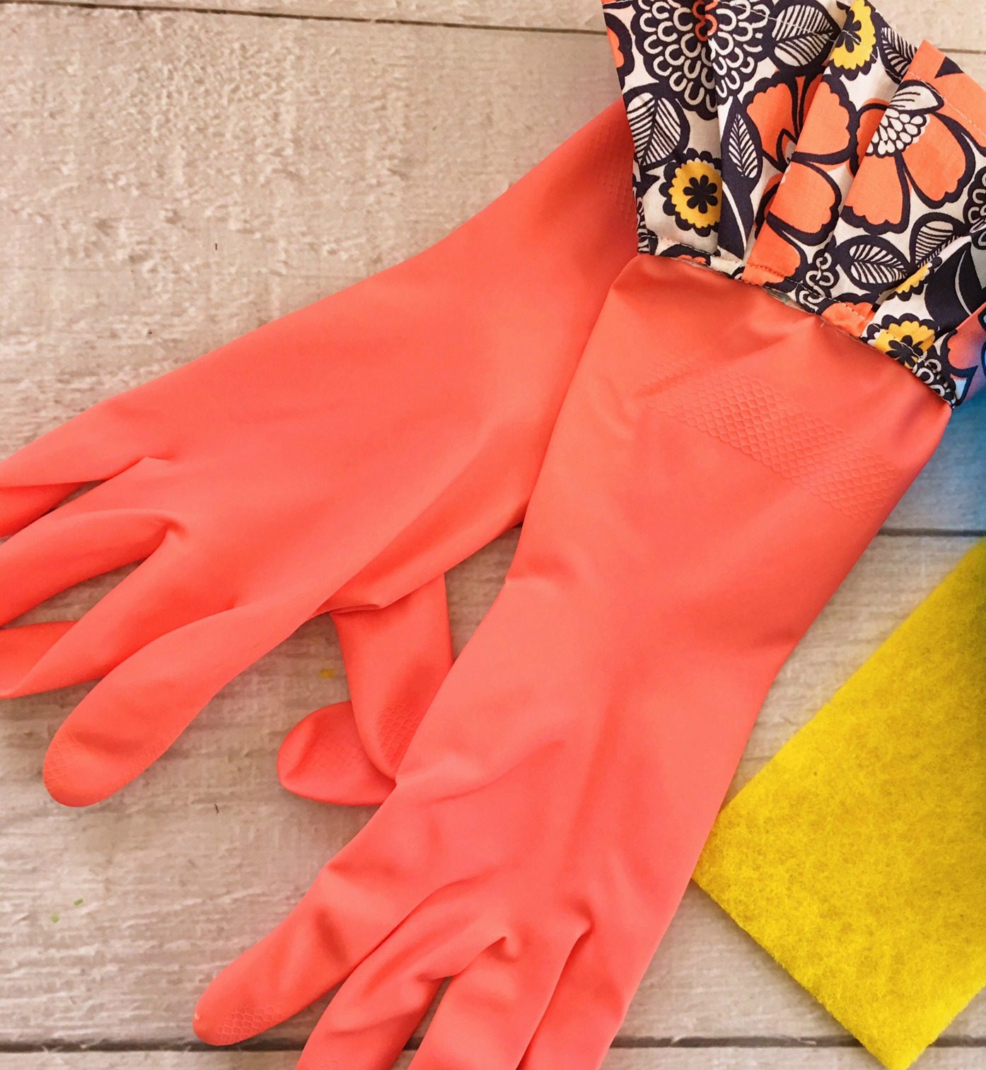 DIY Ruffled Rubber Gloves Spring Cleaning Craft Divine Lifestyle