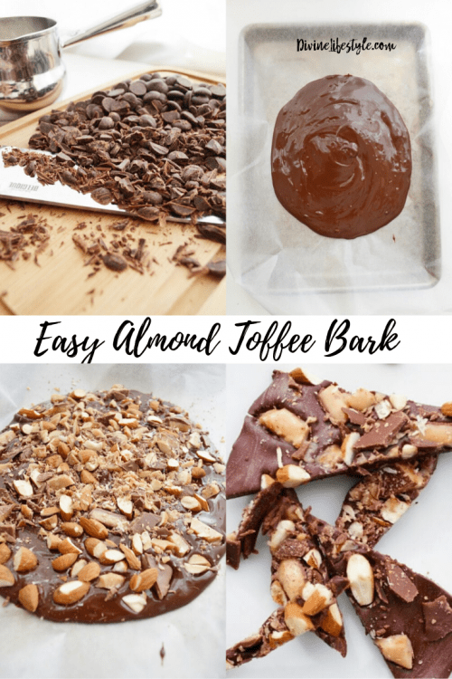 Easy Almond Toffee Bark Recipe 3 Ingredients Divine Lifestyle