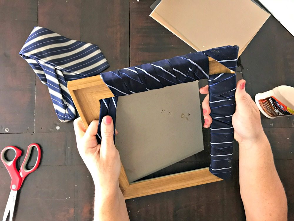 DIY Father's Day Tie Wrapped Picture Frame American Greetings Target