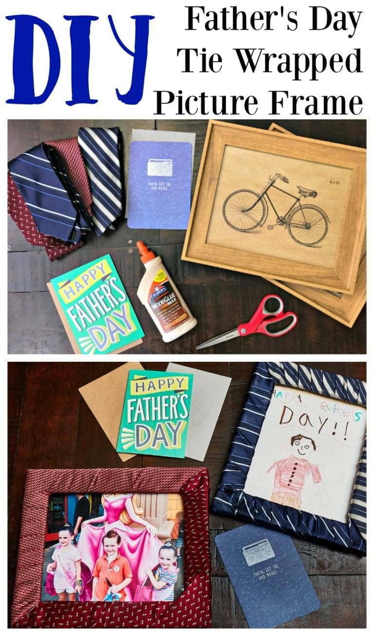 DIY Father's Day Tie Wrapped Picture Frame American Greetings Target
