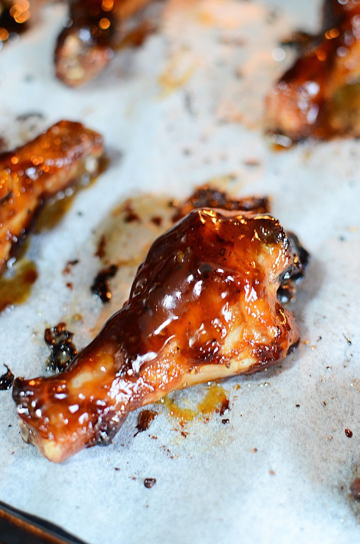 Sweet and Sticky Chicken Drumsticks Recipe Baked