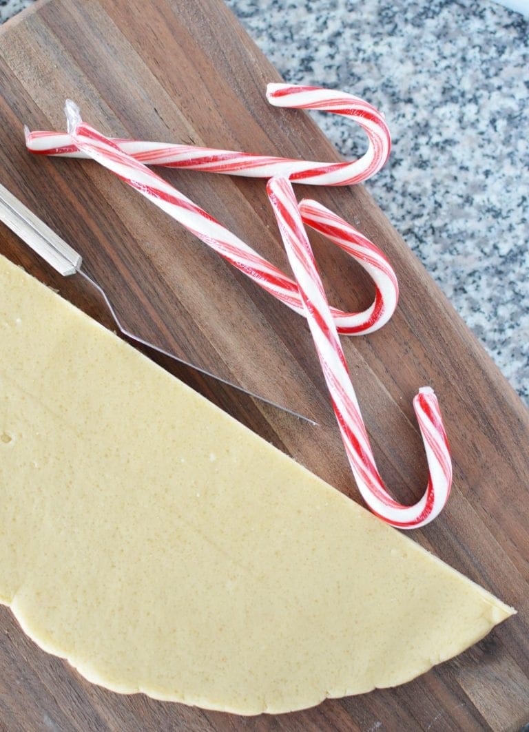 Candy Cane Shortbread Cookies Recipe