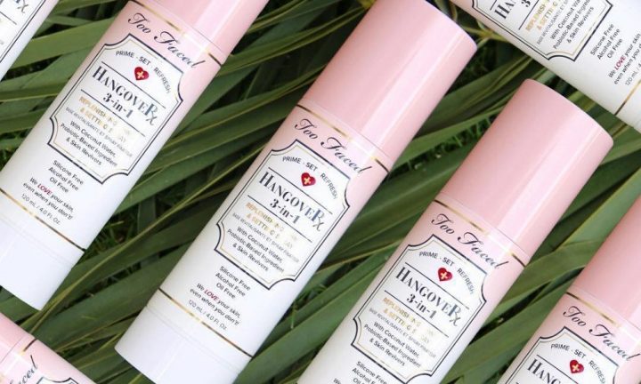 Try Too Faced HangoveRX 3-in-1 Primer & Setting Spray!