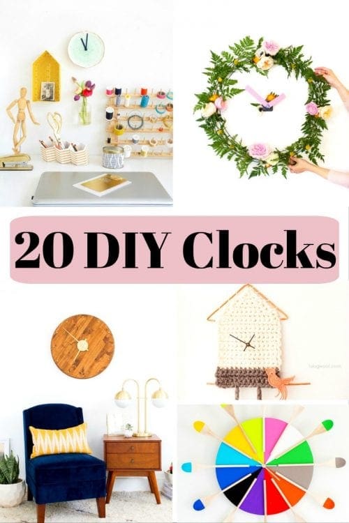 20 Creative DIY Clocks Home Design Time Telling Decor