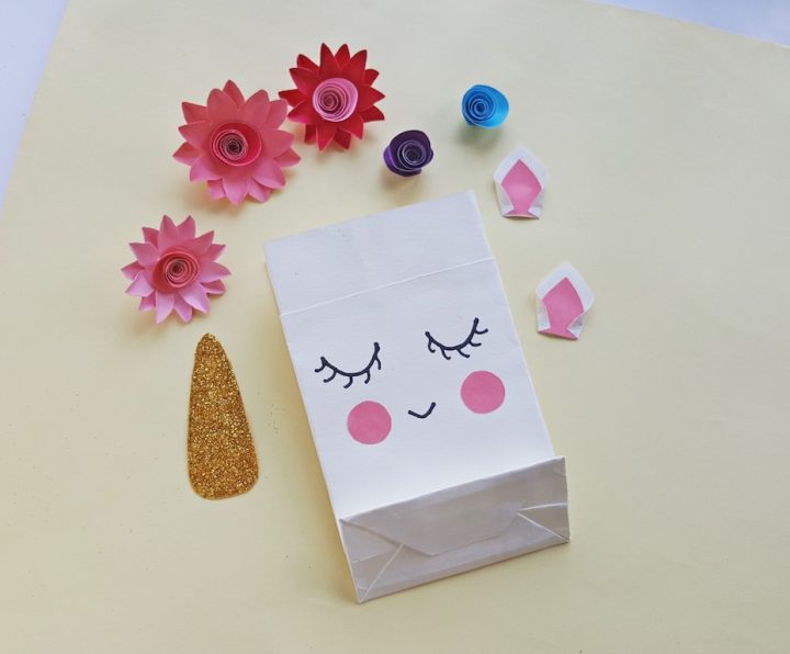 DIY Unicorn Gift Bag Kids Birthday Party Goodie Bag