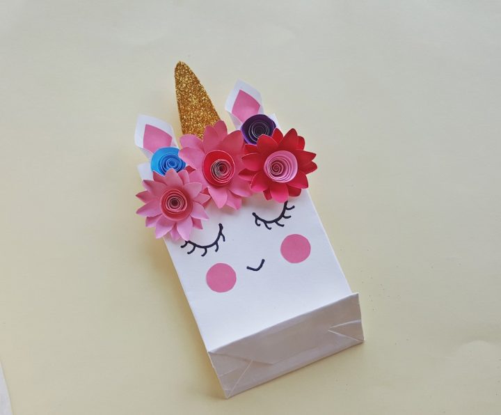 DIY Unicorn Gift Bag Kids Birthday Party Goodie Bag