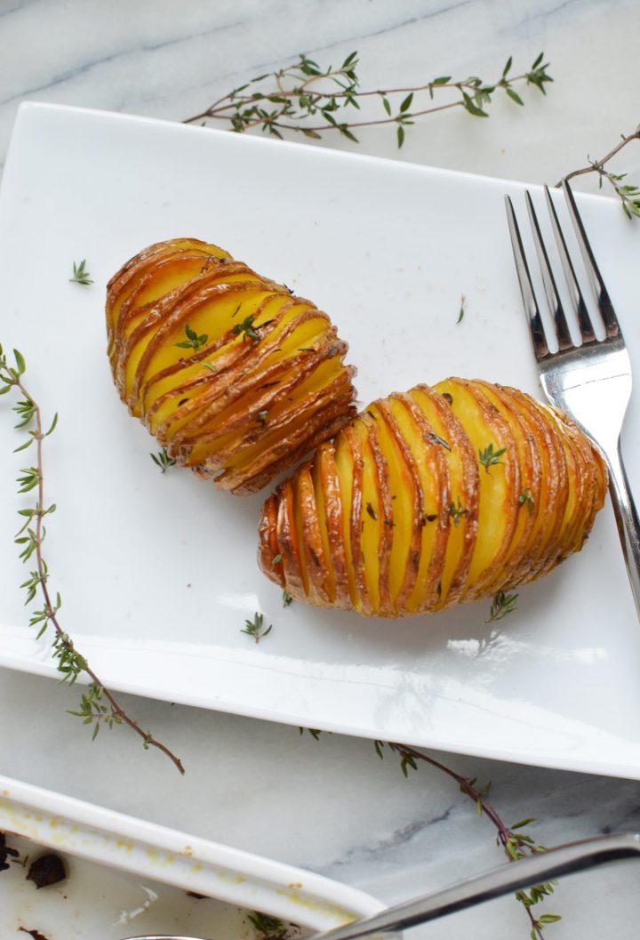 Hasselback potatoes recipe Potato recipe side dishes