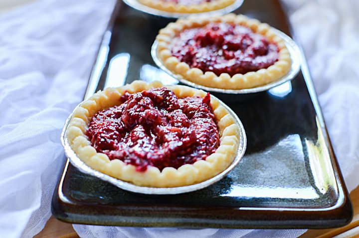 Mini Raspberry Tarts Rhubarb Tartlets Dessert Pie Cake Fruit